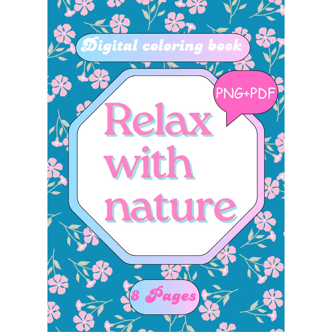 Coloring Book| Digital|instant Download || Relax Coloring Book ...