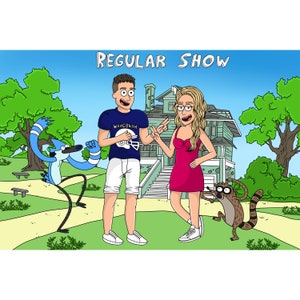 Regular Show Portrait | Custom Regular Show Portrait | Personalized ...