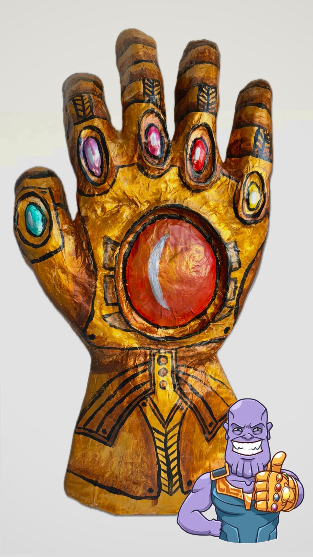 Thanos Infinity Gauntlet | Gift for Marvel Fans| Marvel| Papier-mâché ...