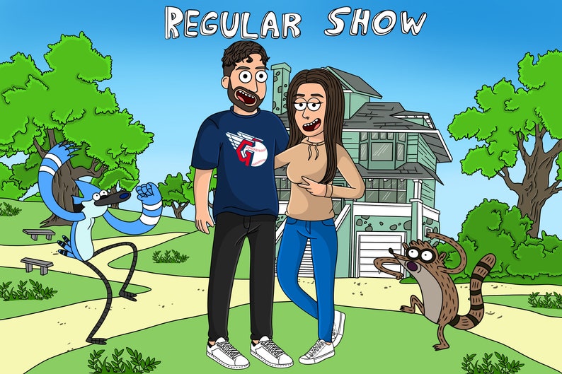 Regular Show Portrait Custom Regular Show Portrait Personalized ...
