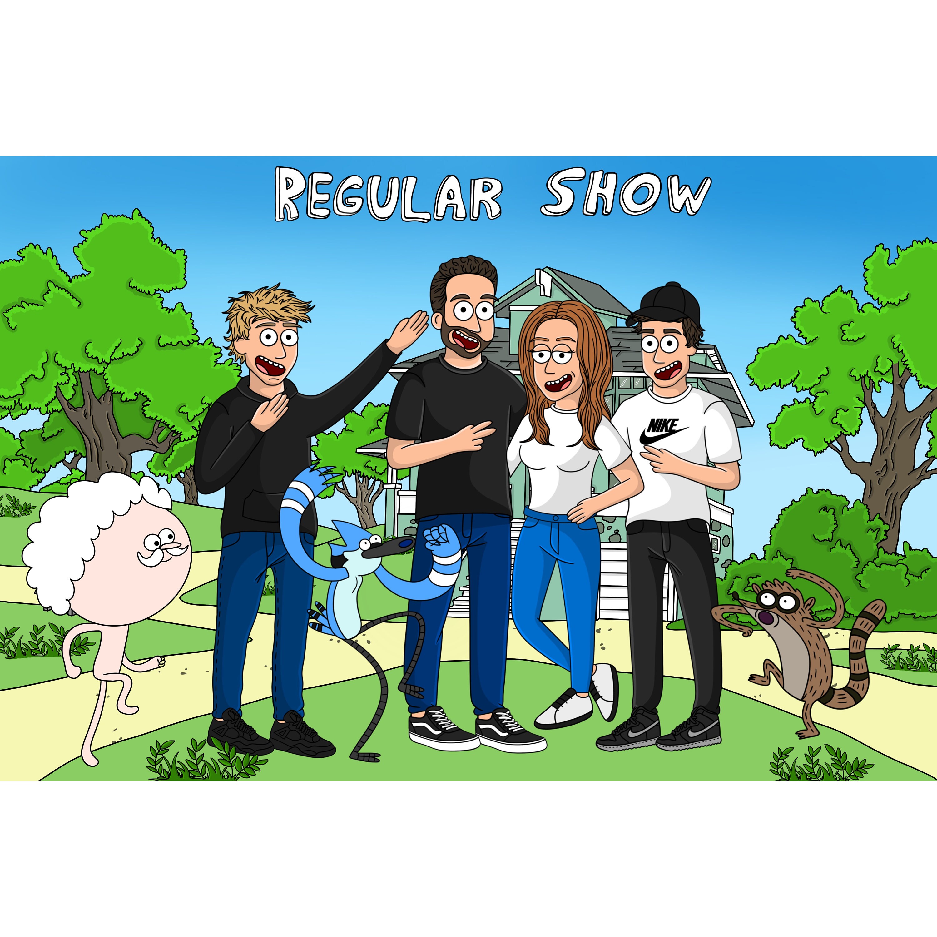 Regular Show Portrait | Custom Regular Show Portrait | Personalized ...