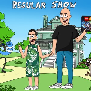 Regular Show Portrait | Custom Regular Show Portrait | Personalized ...