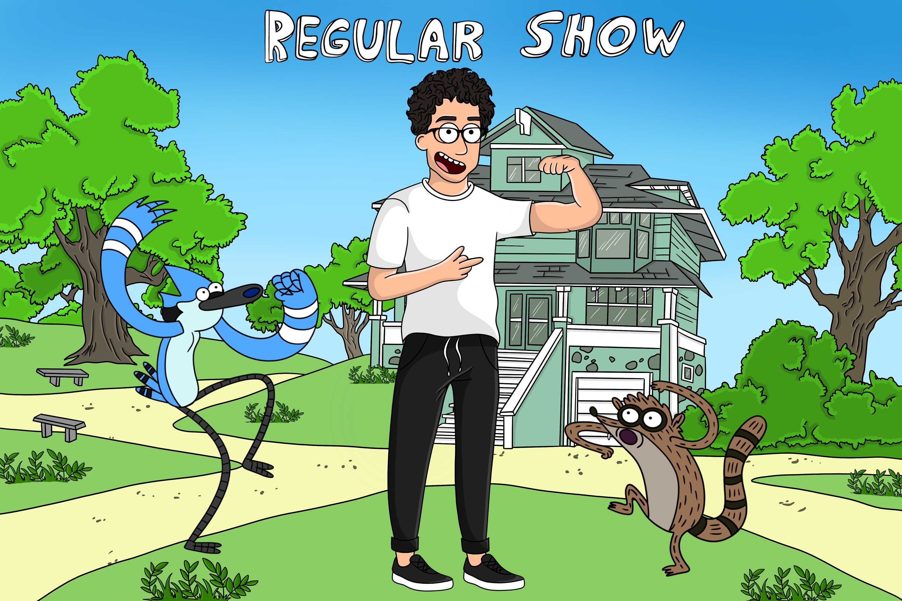 Regular Show Portrait | Custom Regular Show Portrait | Personalized ...