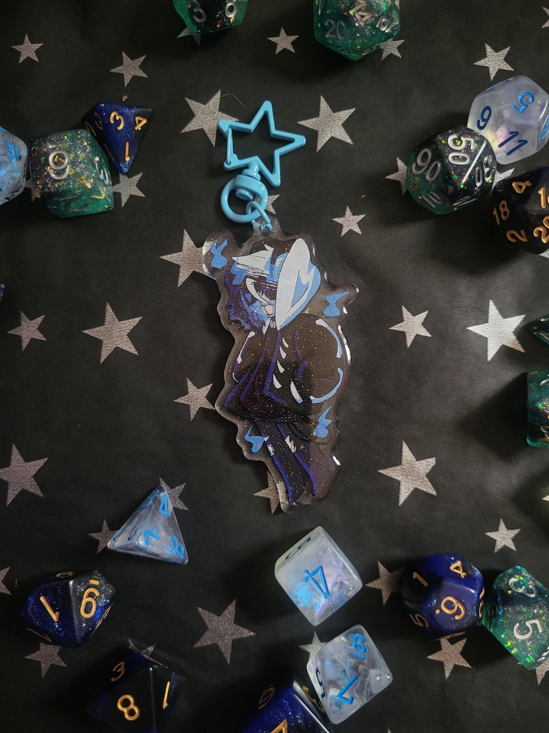 William Wisp 3" Glitter Keychain | Just Roll With It (JRWI) Keychain - Etsy