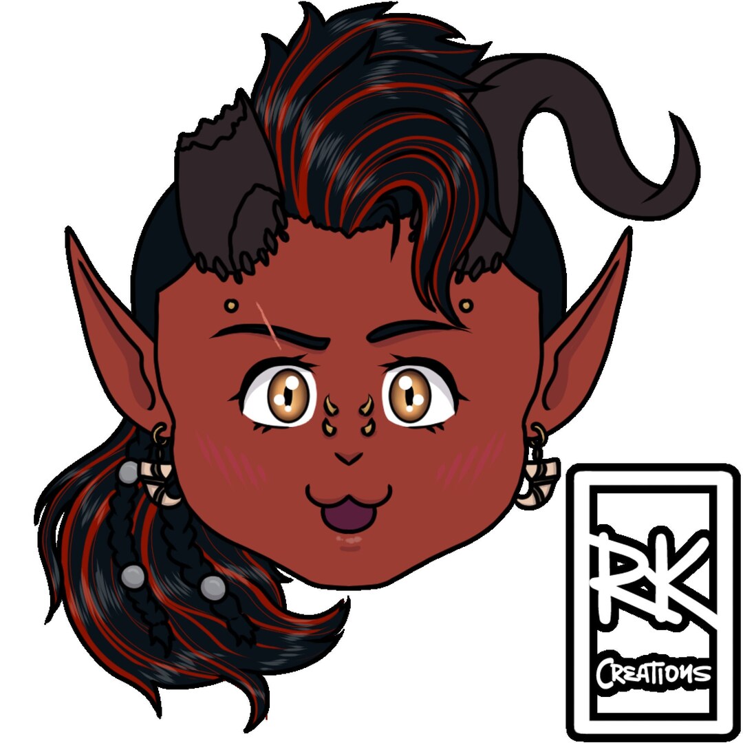 Baulder's Gate 3 Chibi Karlach Sticker 3x3 - Etsy