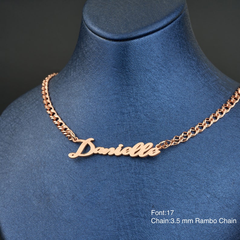 925 Sterling Silver Personalized Name Necklace Custom Jewelry For Men