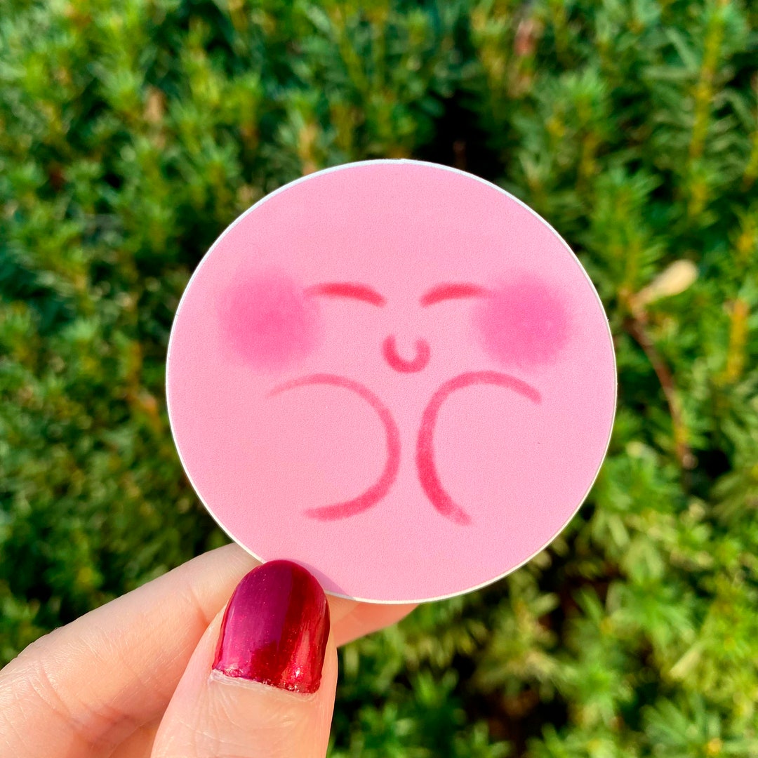 Calm Circle Kirby Sticker | 2 Sizes | Matte Waterproof Sticker - Etsy
