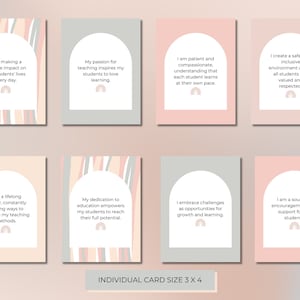 Teacher Affirmation Cards Printable Download | Teacher Motivational ...
