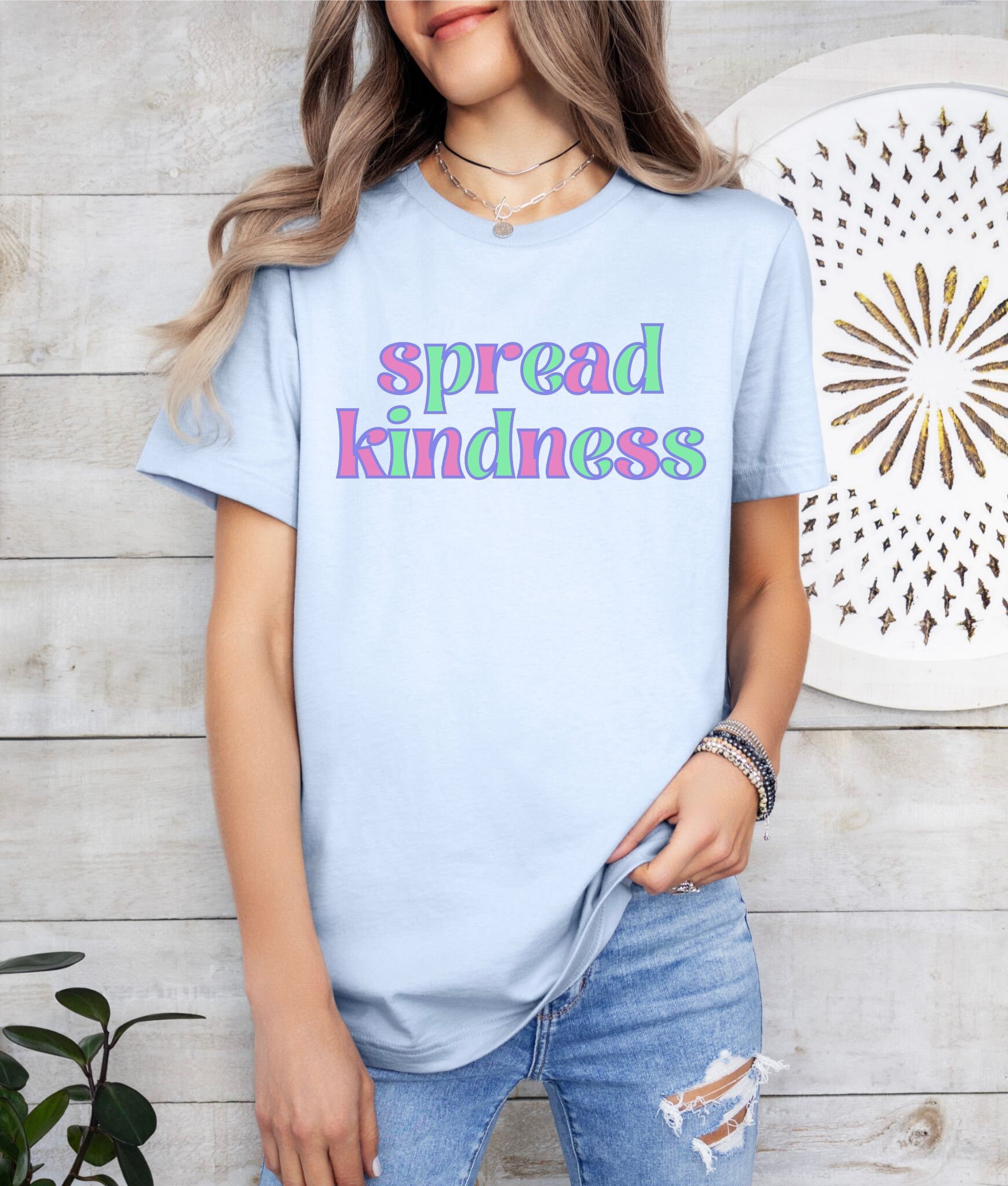 Spread Kindness to All Shirt, Positive Kindness Message Shirt,teacher ...