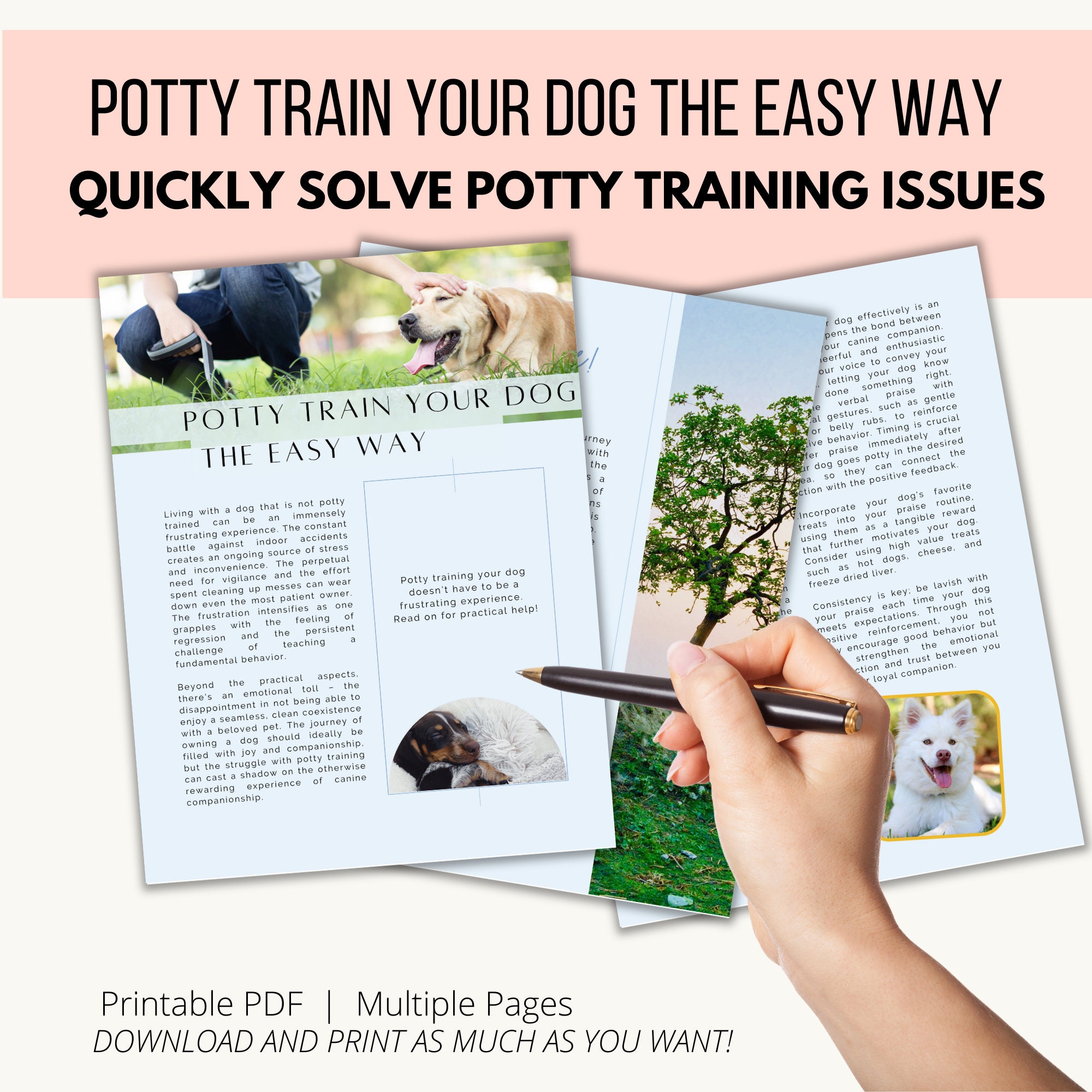Puppy Potty Training Guide | Easy Dog Potty Training Solution | Potty ...