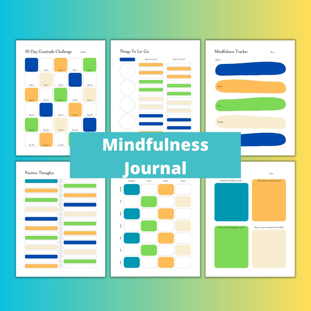 Bright and Beautiful Mindfulness Journal - Take Time for Yourself and ...