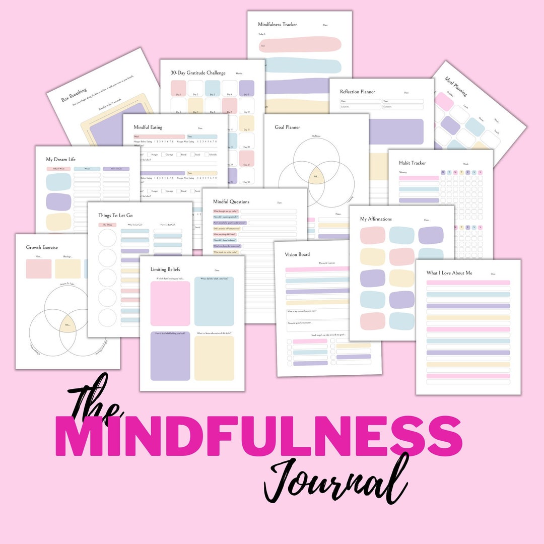 Mindfulness and Self-care Journal: Gratitude & Reflection - Etsy