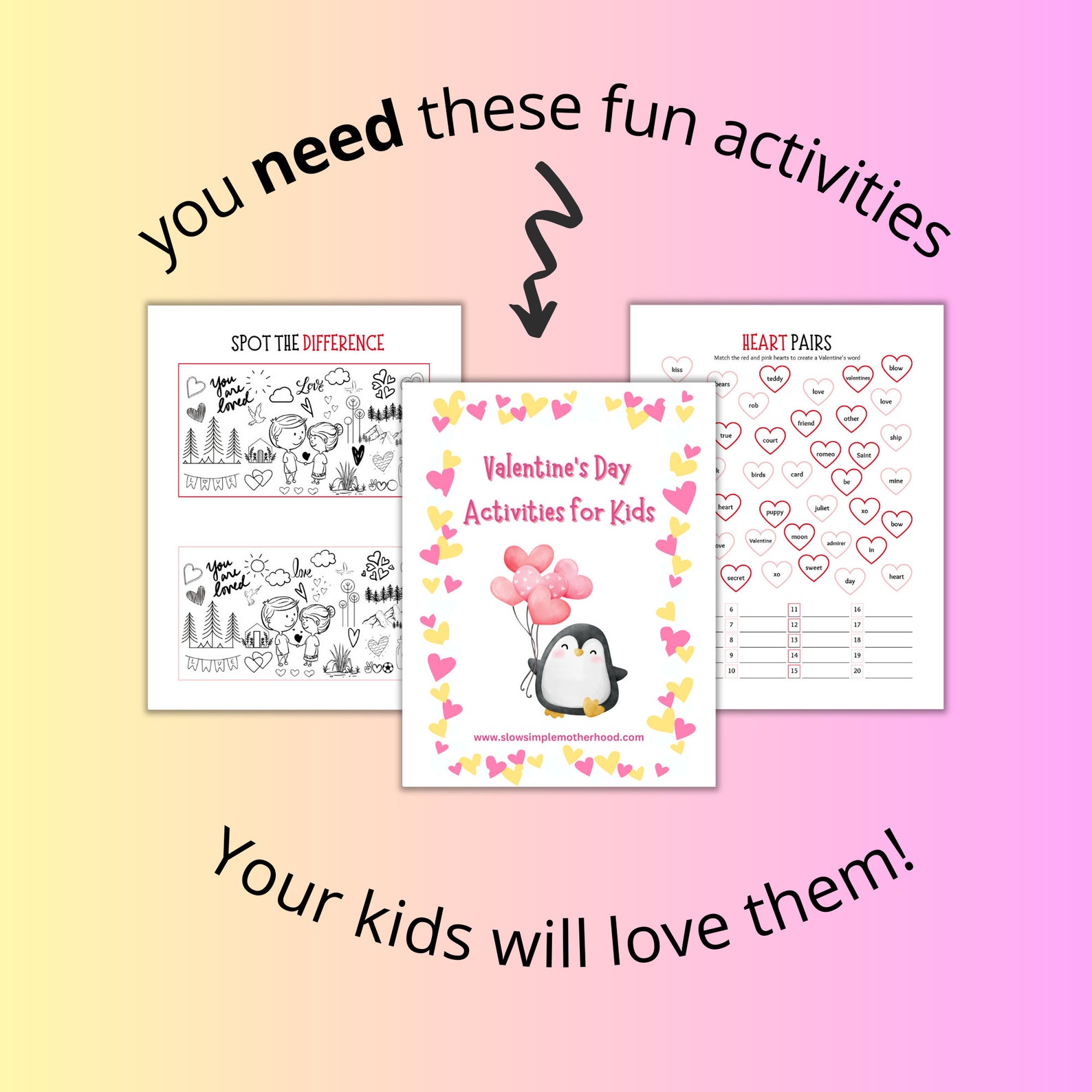 Valentine's Day Activity Packet: 50 Fun Games & Cards (printable) - Etsy
