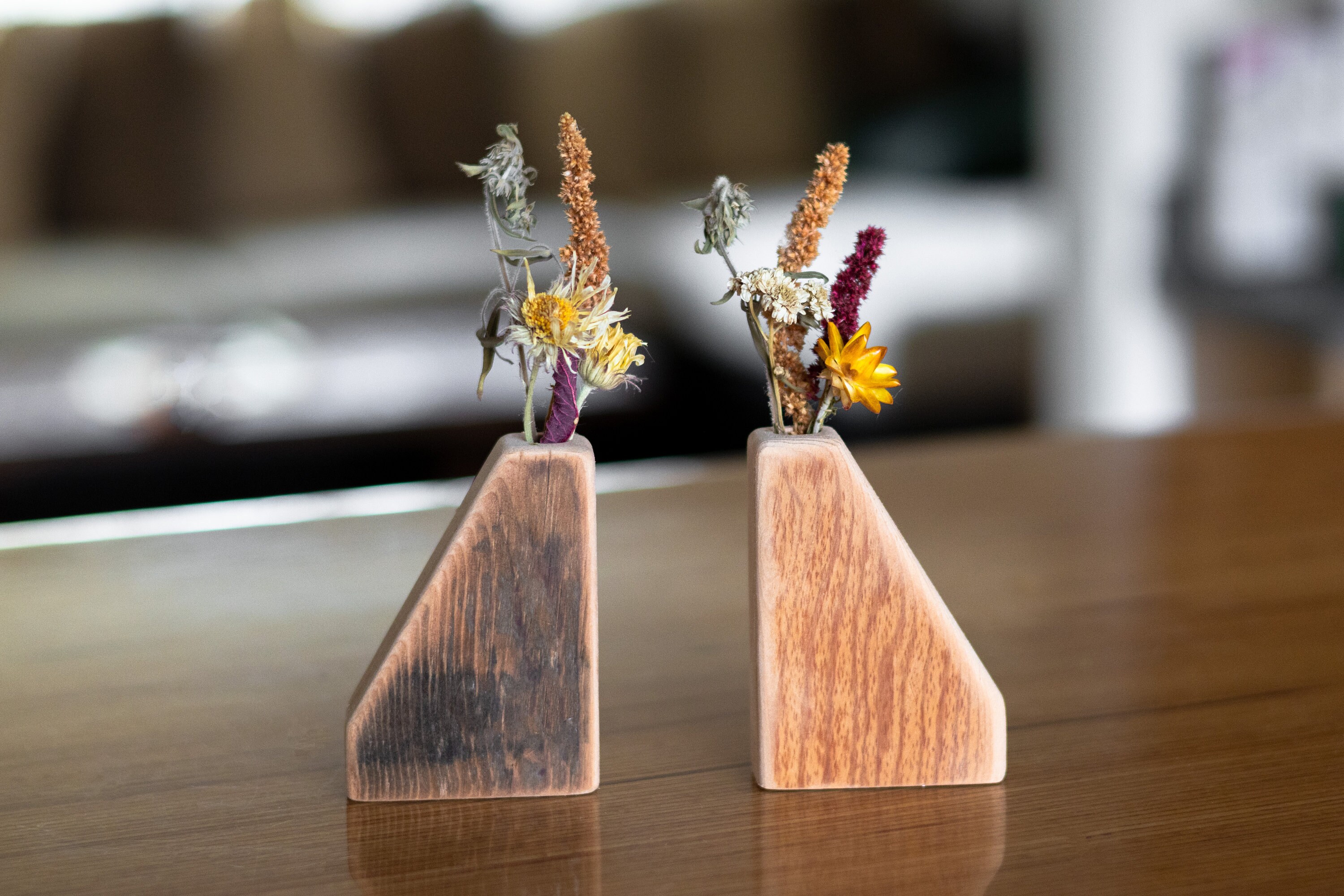Reclaimed Wooden Flower Holders (dry) - Etsy