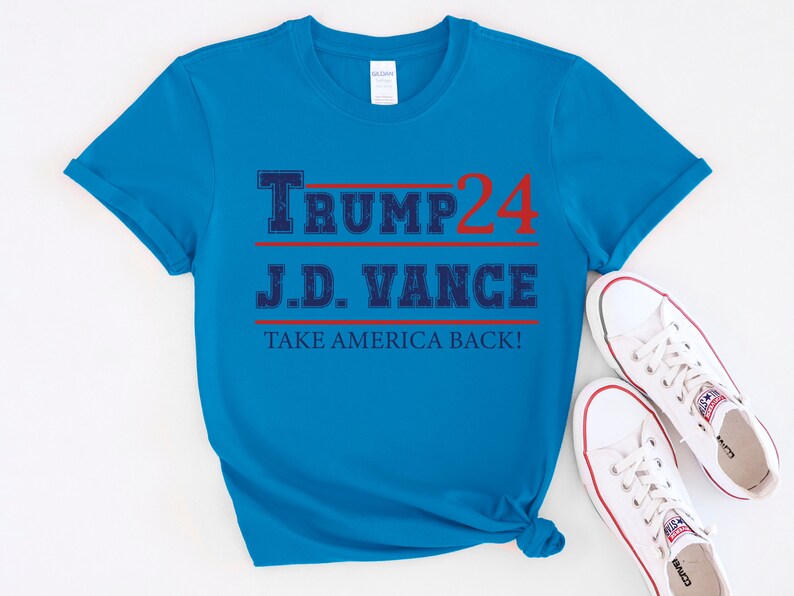 Donald Trump & J.D. Vance 2024 Camiseta electoral / Camisa política pro ...