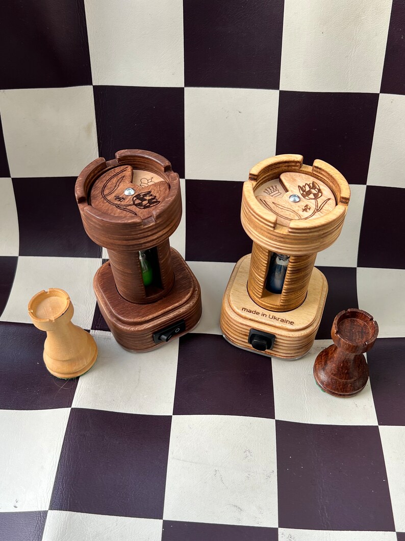 Busy Rook Chess Fidget Toy: Handmade Wood Desk Accessory - Etsy
