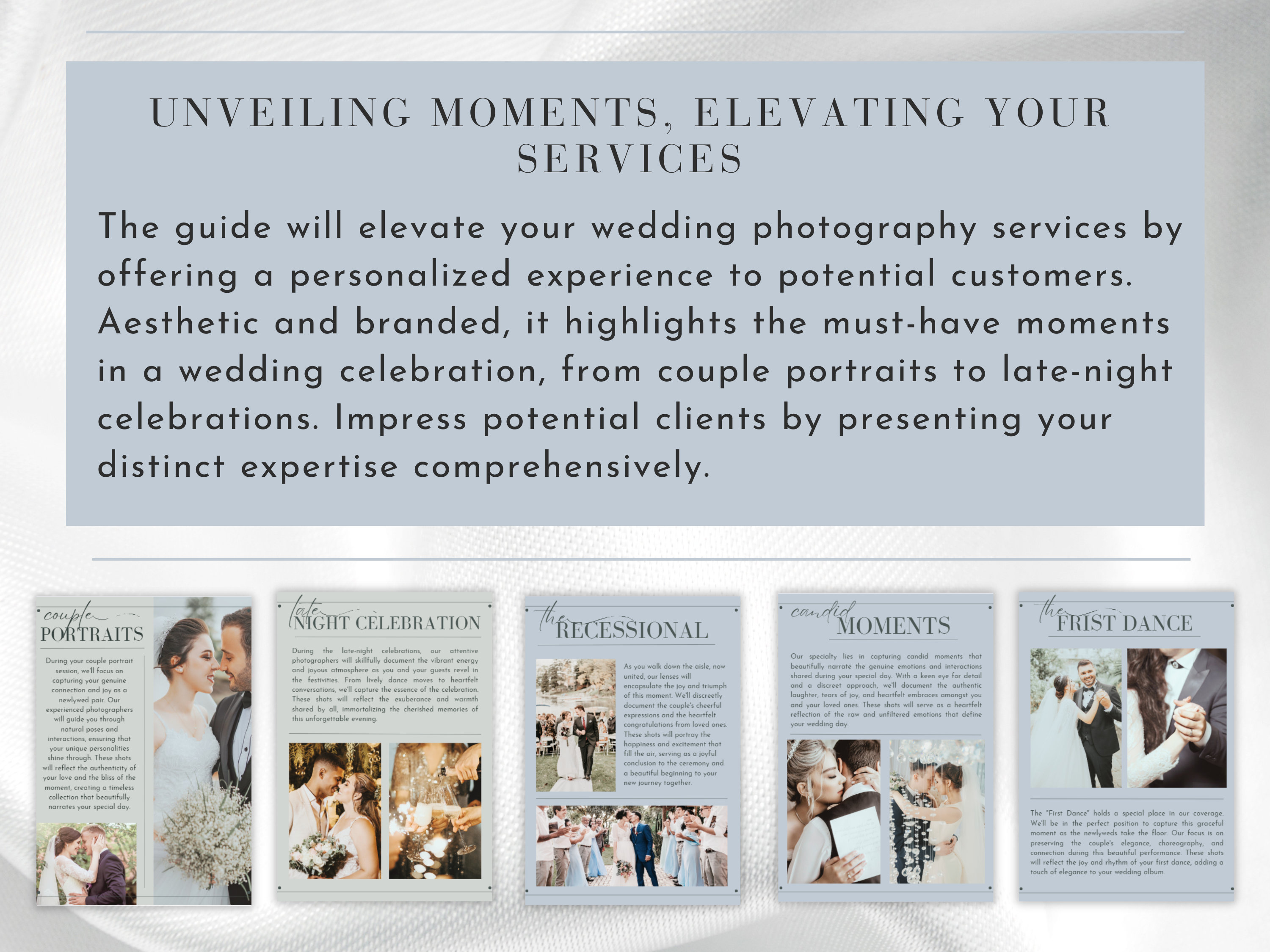 Wedding Photography Welcome Guide | Wedding Photography Proposal ...