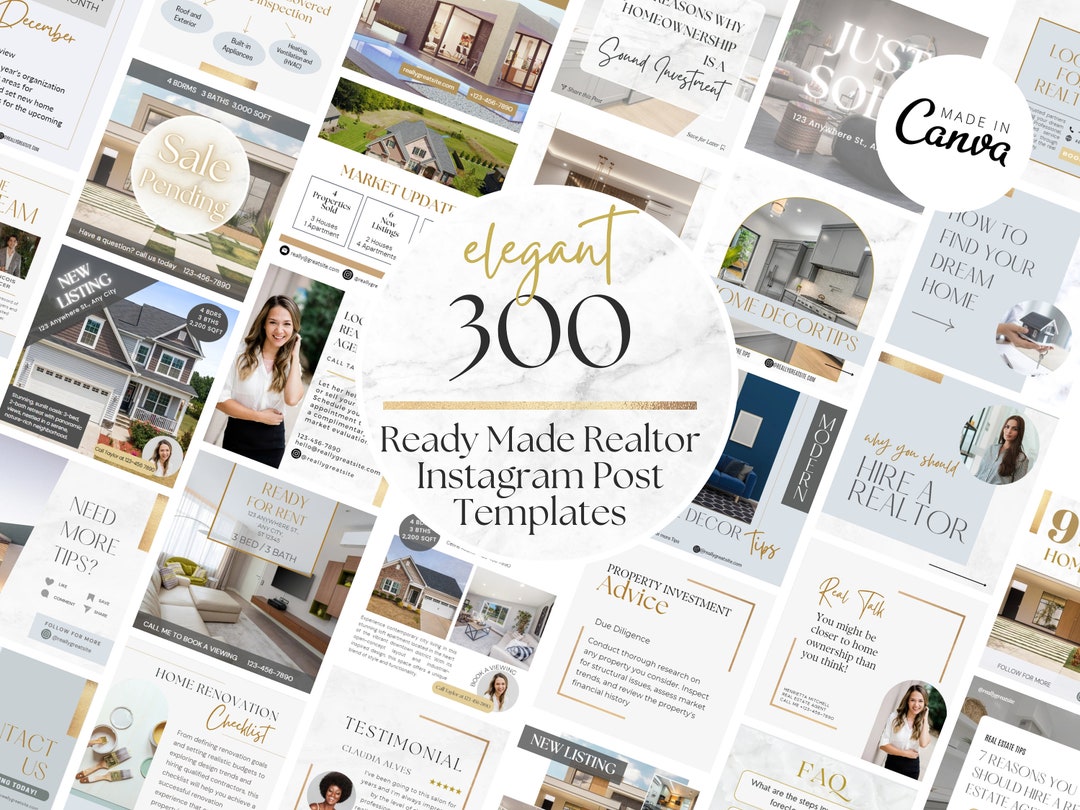 Real Estate Instagram Post | Templates Realtors | Realtor Social Media ...