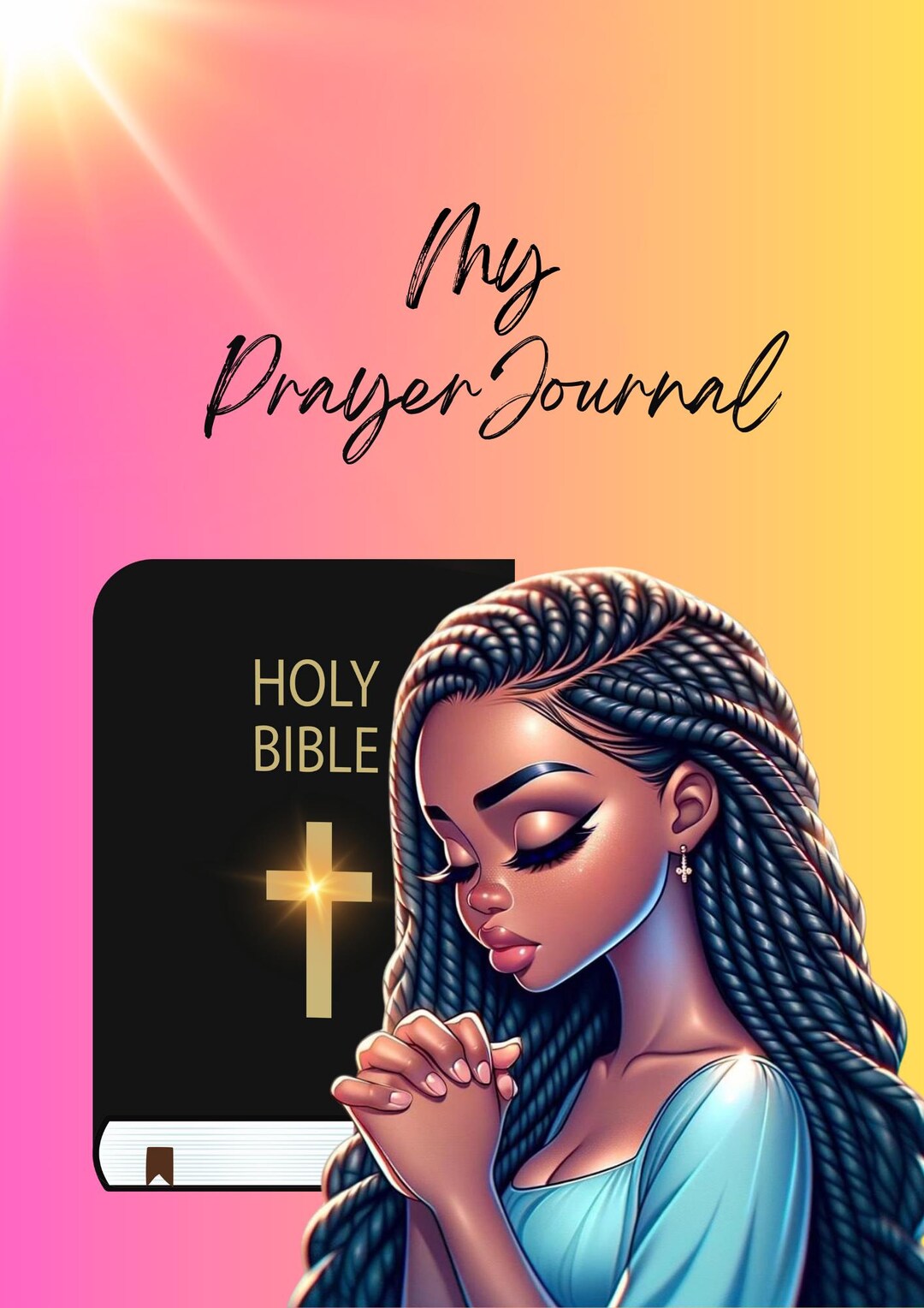 Editable Prayer Journal Template | Bible Study | Ebook Template Canva ...