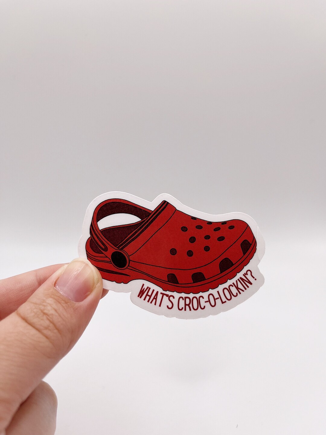 Whats Croc-o-lockin Sticker - Etsy
