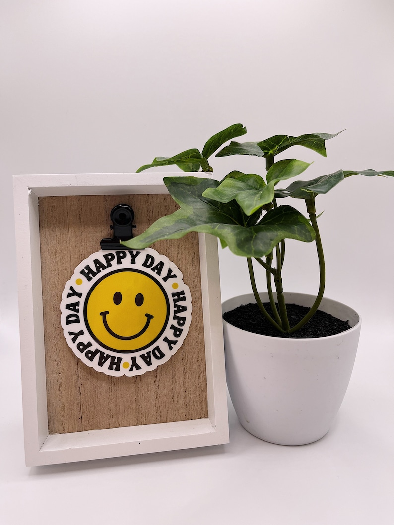 Happy Day Smiley Face Sticker - Etsy