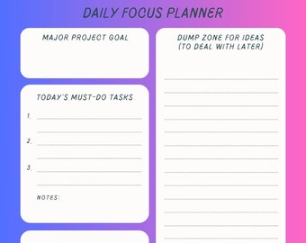 Daily Planner Editable Canva Template Commercial Use PLR Fully ...