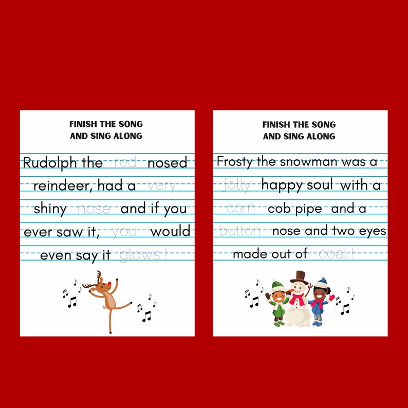 25 Christmas Worksheets for Kids: Coloring Pages, Activities Instant ...