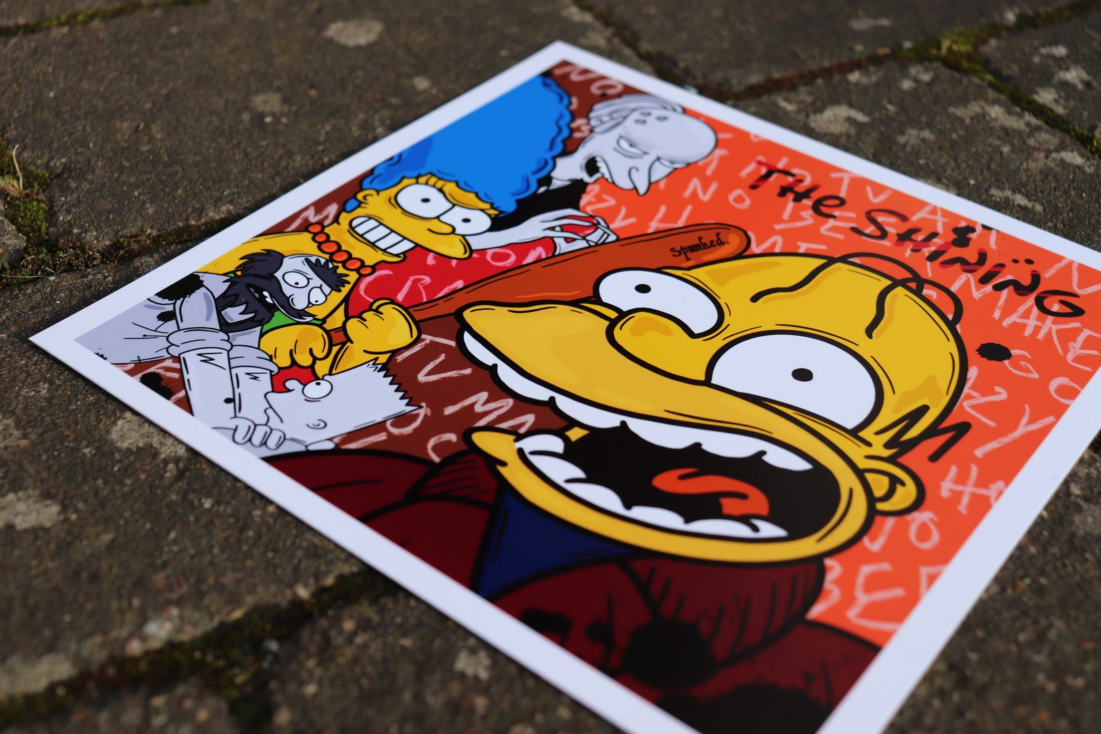 The Simpsons Art Print | the Shining | Movie Prints | Wall Art | Horror ...