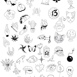 Friday the 13th Printable Flash Sheets - Etsy