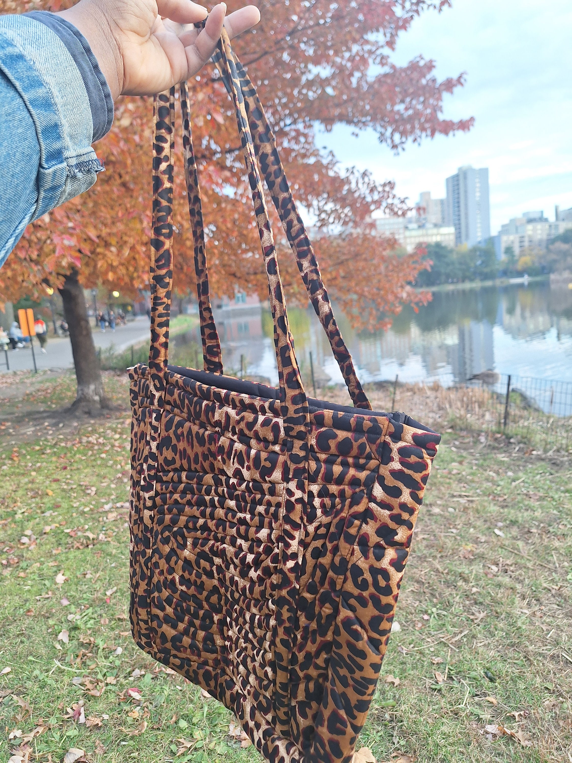 Leopard Print Tote Bag - Etsy