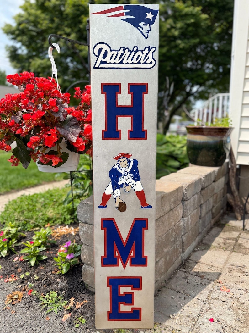 Custom Sports Team Porch Leaner | 4ft Hand Painted Home Sign | 3D ...