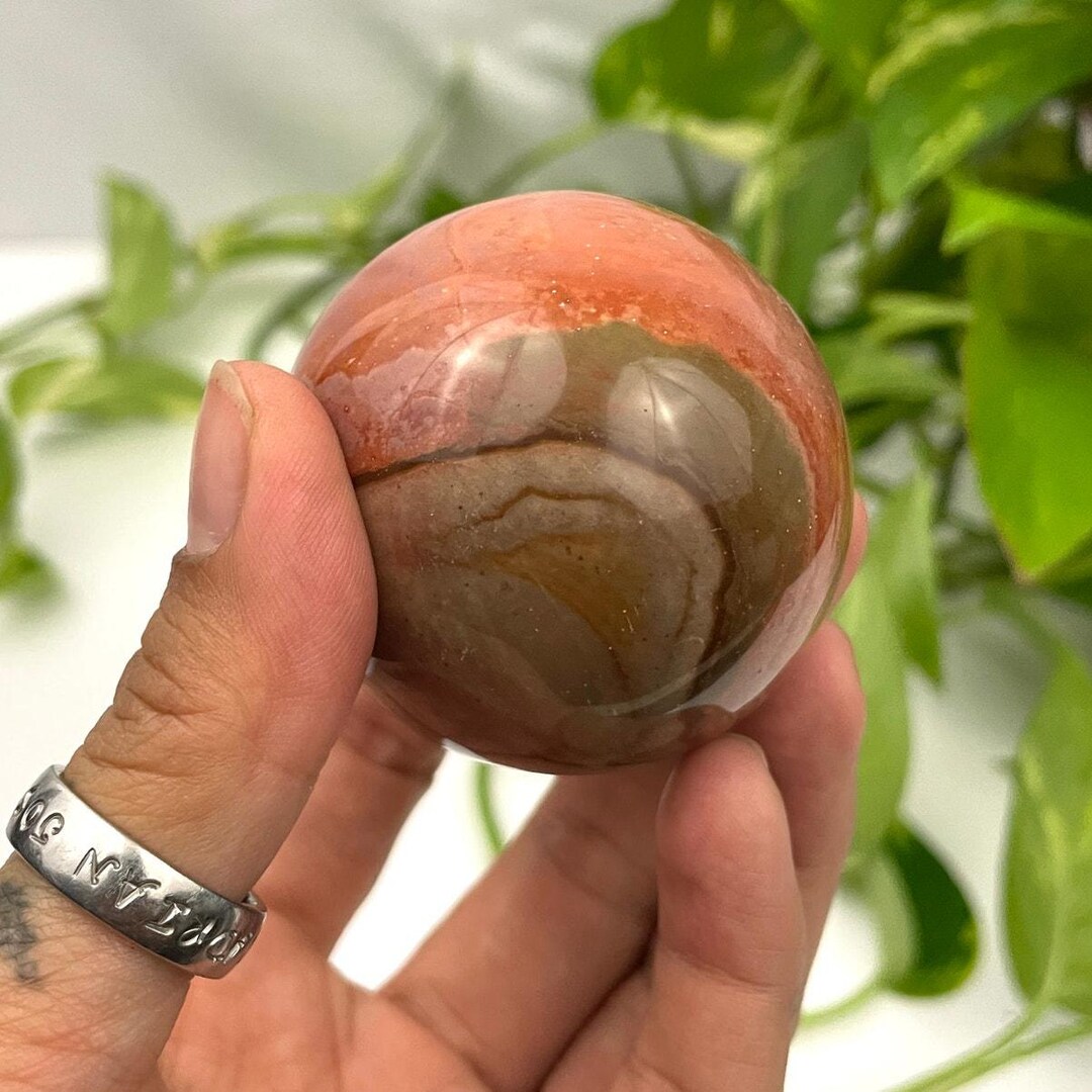 Jasper Natural Stone Crystal Quartz Ball 191g Healing Sphere 52mm - Etsy