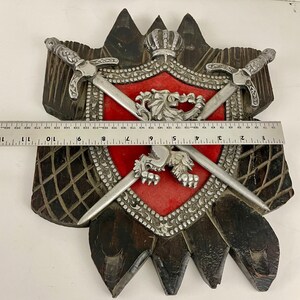 VTG Crossed Swords Coat of Arms Medieval Collection Wall Decorative ...