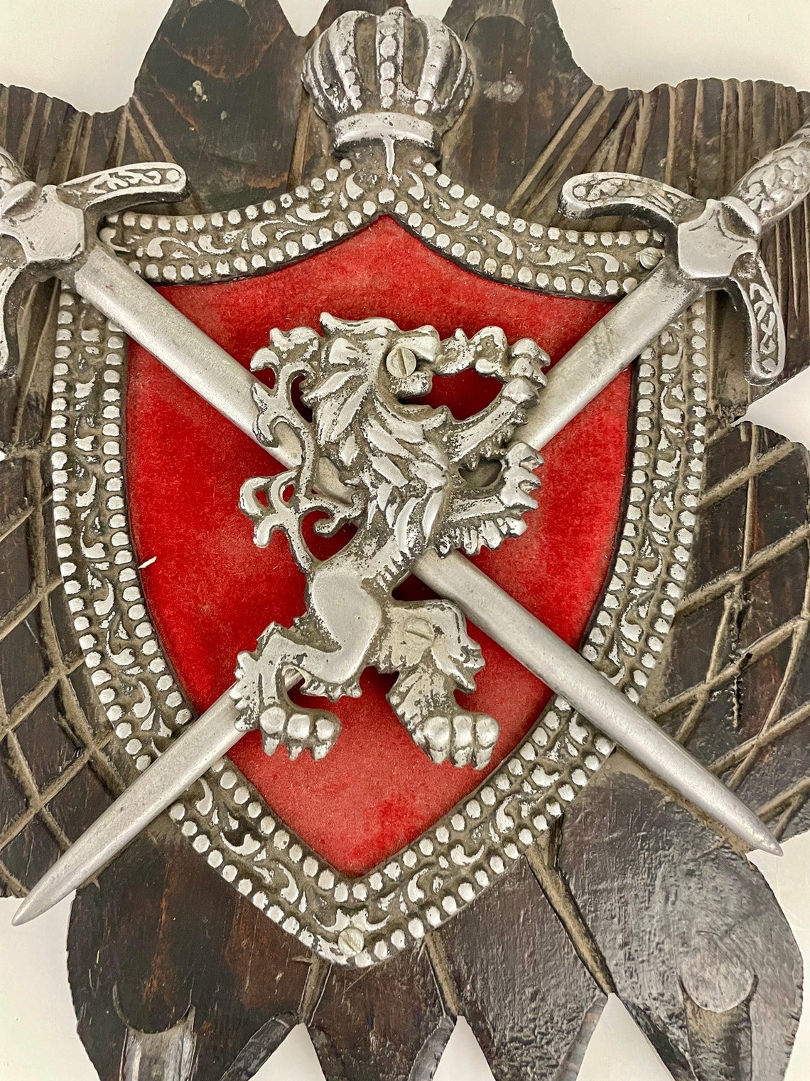 VTG Crossed Swords Coat of Arms Medieval Collection Wall Decorative ...
