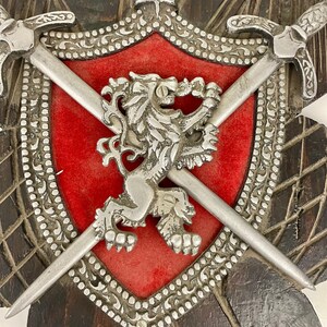 VTG Crossed Swords Coat of Arms Medieval Collection Wall Decorative ...