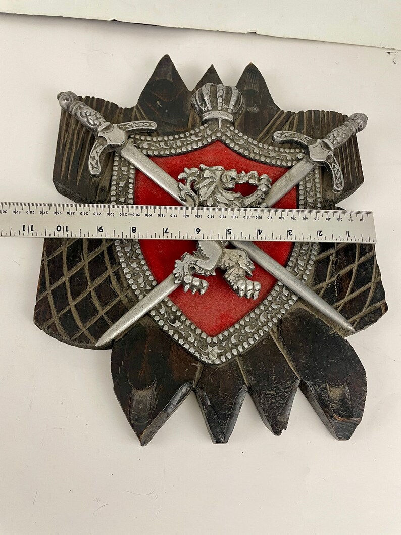 VTG Crossed Swords Coat of Arms Medieval Collection Wall Decorative ...