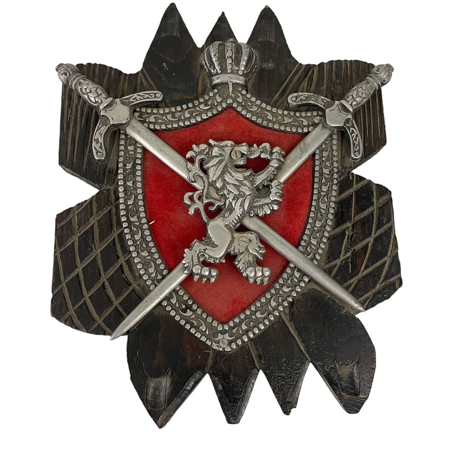VTG Crossed Swords Coat of Arms Medieval Collection Wall Decorative ...