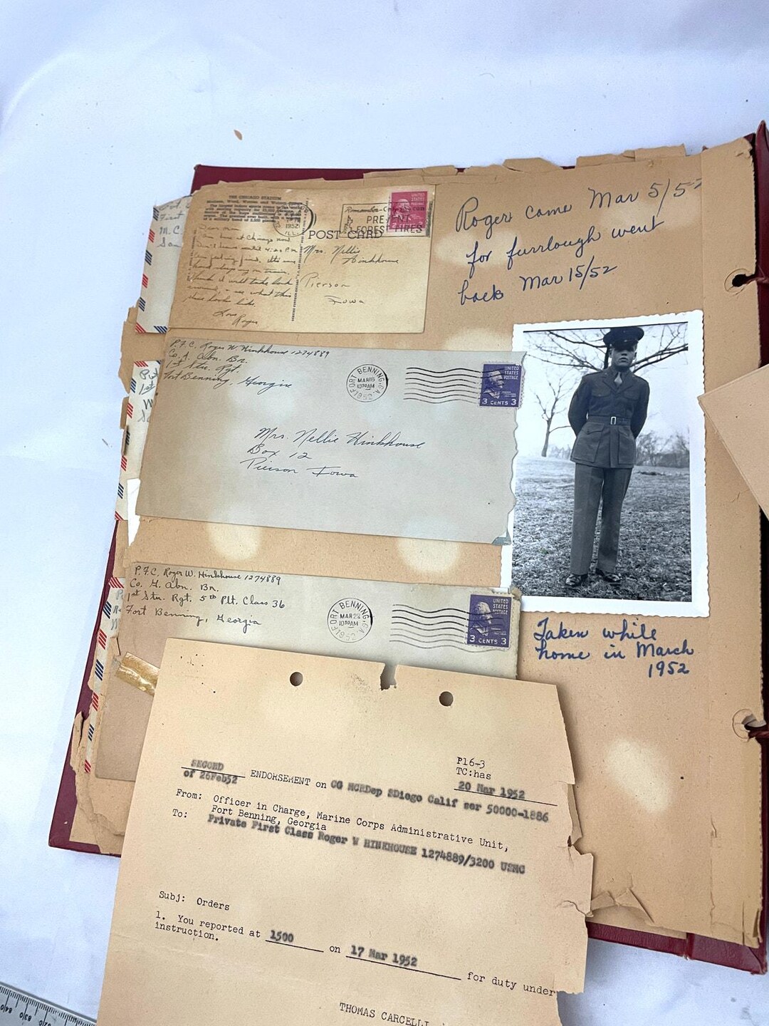 VTG WWII Korea Letters Mail Military Soldier Correspondence 1950's USMC ...