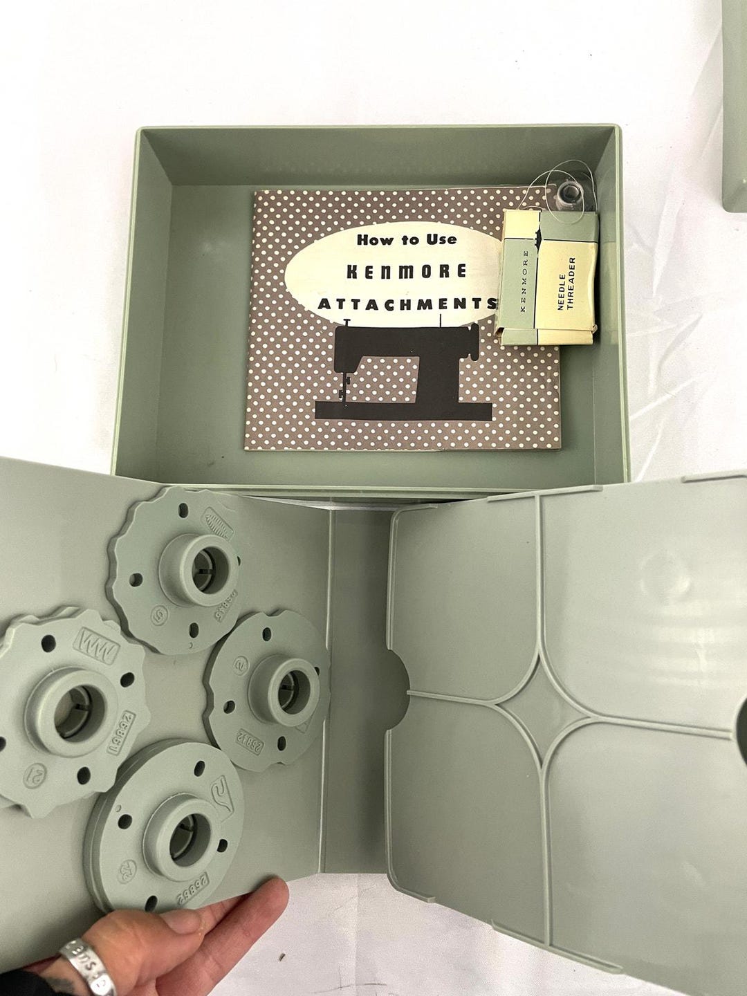 VTG Kenmore Sewing Machine Stitch Cams Set of 12 Manual Original Case ...