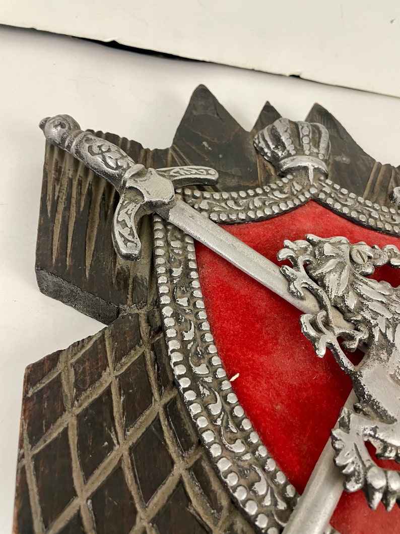 VTG Crossed Swords Coat of Arms Medieval Collection Wall Decorative ...