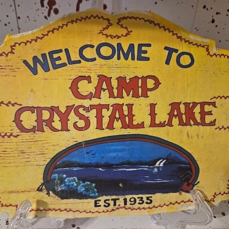 Camp Crystal Lake Sign - Etsy