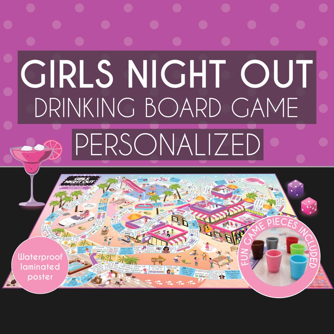 Girls Night Out Party Board Games, Bachelorette Bach Funny Icebreaker ...