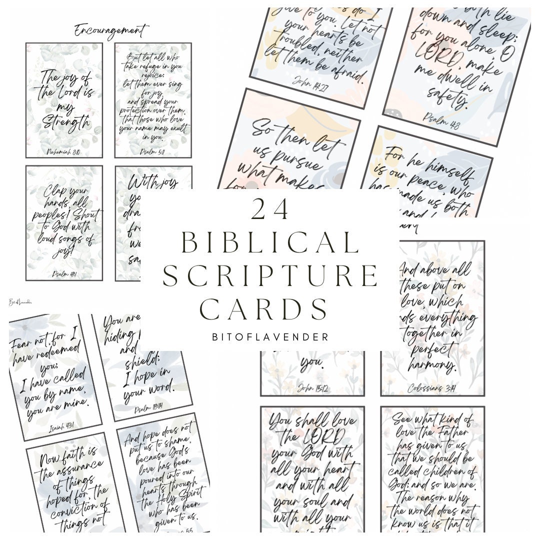 Daily Scripture Cards | Bible Verses | Printable Scripture Verse ...