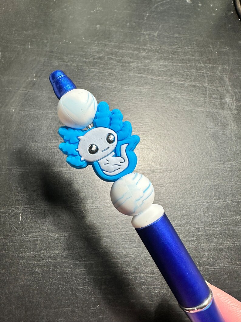Blue Axolotl Pen - Etsy