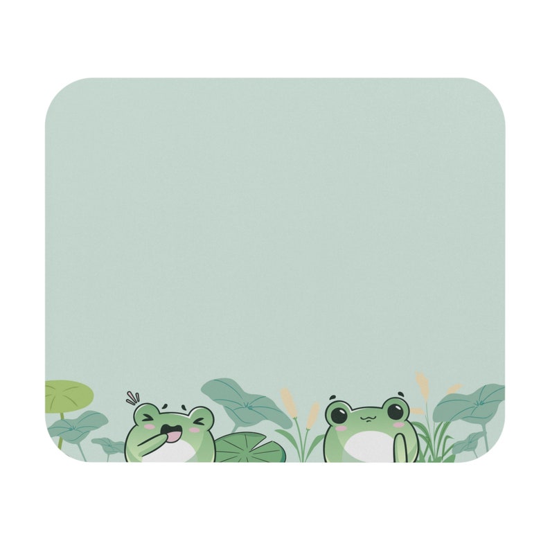 Kawaii Frog Mouse Pad, Cute Green Mouse Pad, Anime Mouse Pad, Kawaii ...