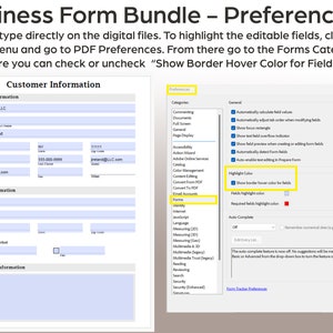 Essential Business Forms Bundle - 10 Instant Download Office Form Pdfs ...