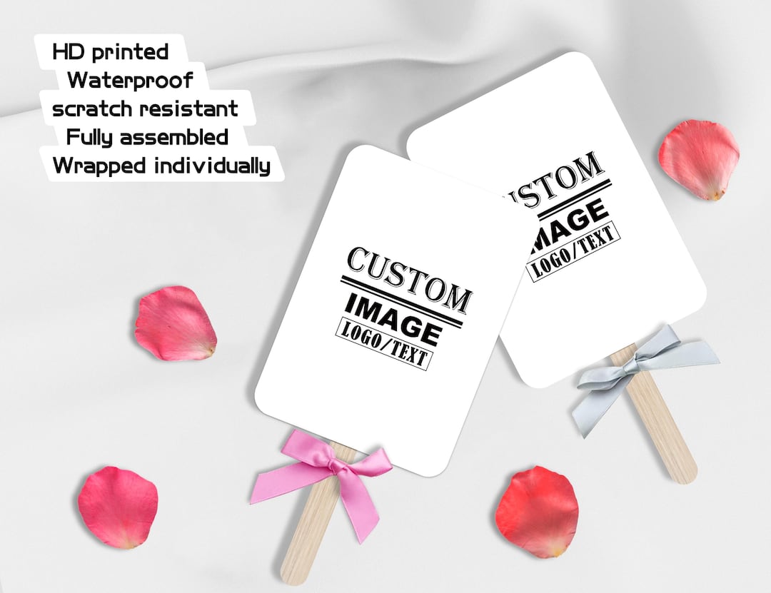 Custom Printed Photo Fans/personalize Hand Fan With Logo or Design/bulk ...
