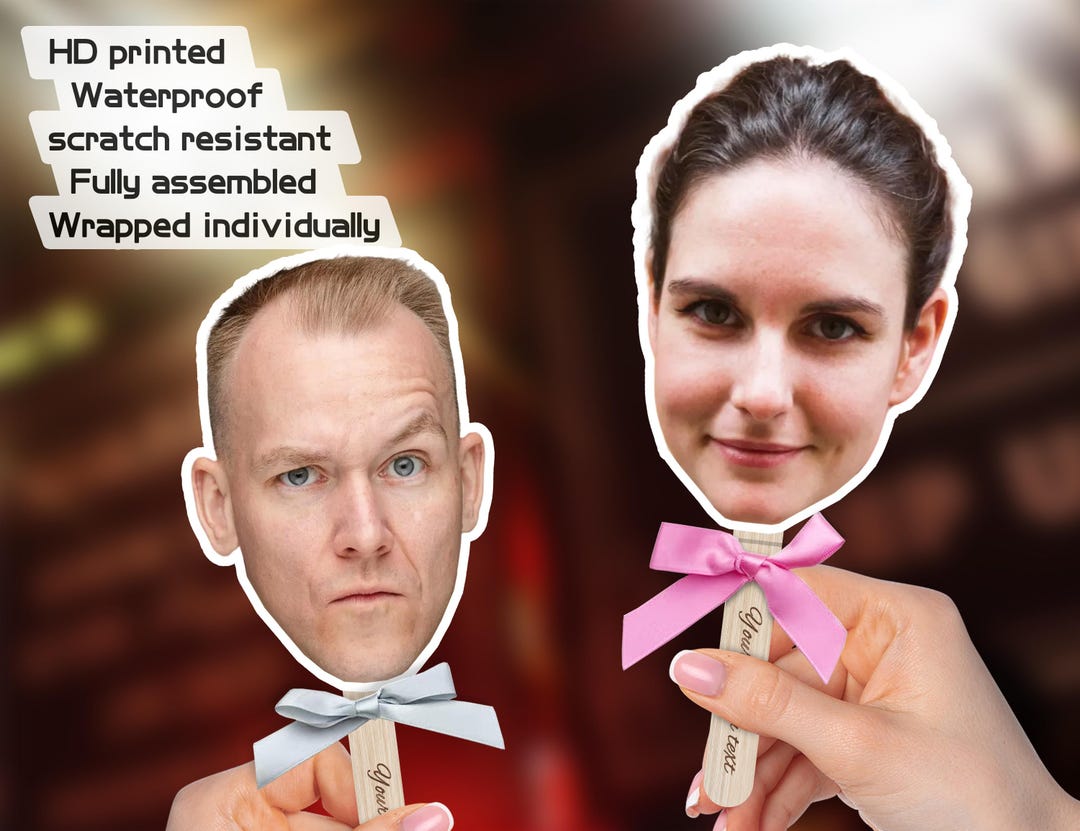 Bachelorette Photo Face Stick/face on a Stick/custom Head on a Stick ...