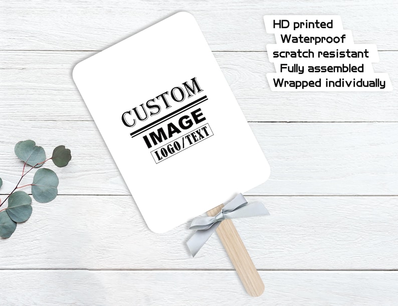 Custom Printed Photo Fans/personalize With Your Logo or Design/custom ...
