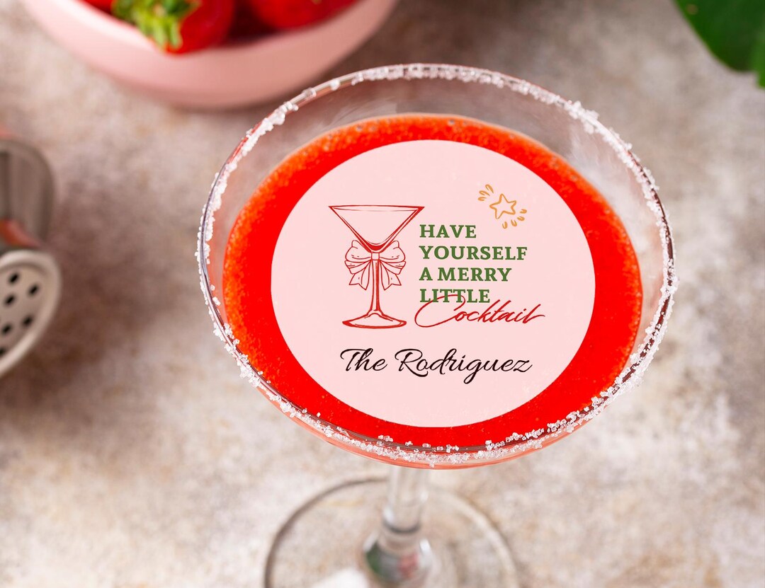 Edible Cocktail Toppers/edible Christmas Drink Toppers/vintage Santa ...